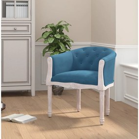 344503 vidaXL Jídelní židle modrá samet