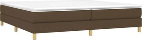 Box spring postel s matrací tmavě hnědá 200x200 cm textil 3144202