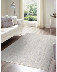 koberec NANO EO78B Melange, smyčkový, plošně tkaný bílá / šedá velikost 180x270 cm | krásné koberce cz