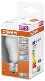 Kvalitní LED žárovka E27 4,9 W STAR, studená bílá