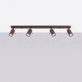 Sollux Lighting Stropní svítidlo RING 4L hnědé
