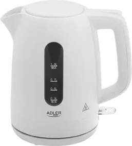 Adler AD 1380w bílá / Rychlovarná konvice / 1 L / plast