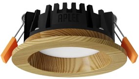 APLED - LED Podhledové RONDO WOODLINE LED/3W/230V 4000K pr. 9 cm borovice masiv