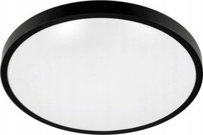 BERGE Přisazený LED stropní panel 12W 860lm Kulatý černý NW