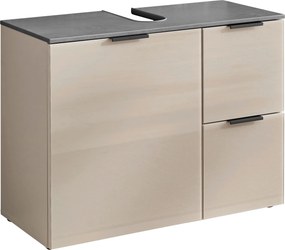 XXXLutz SKŘÍŇKA POD UMYVADLO, kašmírová, antracitová, kašmírová, 80/60/35 cm Venda - Koupelnové série - 001279034602