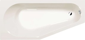 Polysan Tigra - Asymetrická vana L 170x80 cm, ivory 90111.40