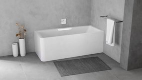Polysan Cascata R Monolith obdélníková vana 180 x 80 cm pravá kaskáda bílá akrylát bílá 73836MR.101