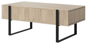 Konferenční stolek Verica - dub piškotový / černé nožky