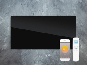 Skleněný Infrapanel GLASS 700W Černý | Výhřevnost 12,5 m2 | 120x60 cm | WiFi termostat
