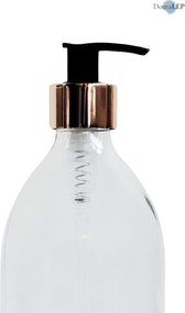 Dávkovač mýdla STELLA 540 ml s černo-zlatým dávkovačem