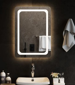 vidaXL Koupelnové zrcadlo s LED osvětlením 50x70 cm [3154093]