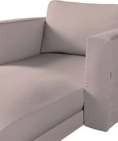 Potah na IKEA Norsborg šezlong s loketními opěrkami barva růžová látka pletený vzor