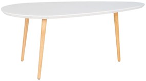 Nordic Living Bílý lakovaný konferenční stolek Vivid 110 x 60 cm