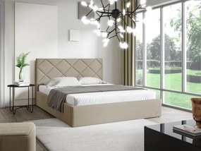 Eka Čalouněná postel DIAMOND 90x200 cm Barva látky Trinity: Černá (Trinity 2316), Úložný prostor: Bez úložného prostoru