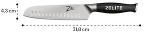 Comfort Pro, 7" nůž santoku, 56 HRC, nerezová ocel