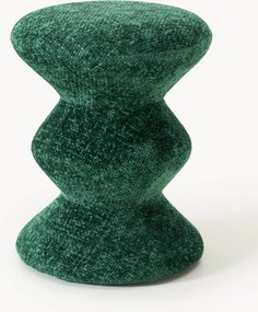 Kulatý čalouněný puf Zig Zag