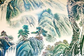Obraz čínská krajinomalba - 120x80 cm