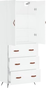 Skříň highboard bílá 69,5 x 34 x 180 cm kompozitní dřevo 3195819