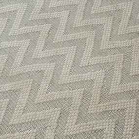 Asra, Kusový ručně tkaný koberec Woolen 5 White, 150x240, bílá, ložnice