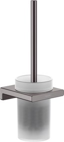 Hansgrohe AddStoris, držák na WC kartáč nástěnný, kartáčovaný černý chrom, HAN-41752340
