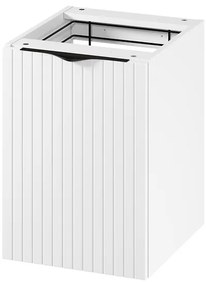 Cersanit Tirso, nízká doplňková skříňka s košem na prádlo 400x446x551 mm, bílá matná, S1017-029
