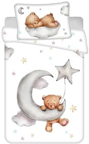 Jerry fabrics Disney povlečení do postýlky Medvídek Moon baby 100x135 + 40x60 cm