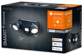 Ledvance - LED Venkovní svítidlo se senzorem a kamerou 2xLED/8W/230V IP44 Wi-Fi