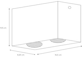 Lucide 09101/02/31 - Bodové svítidlo BODI 2xGU10/50W/230V