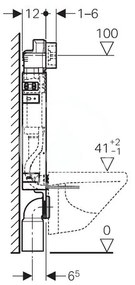 AKCE/SET/LIVERO Geberit - Předstěnová instalace pro závěsné WC, výška 1,08 m s tlačítkem Delta50, matná chrom + PURA závěsná WC mísa, Swirlflush, 55x…