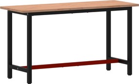 Pracovní stůl 150 x 55 x 81,5 cm masivní bukové dřevo a kov 3188905
