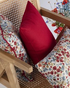 Sada 3 dekoračních polštářů Red Popy Flower