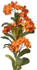 Umělá květina oranžová plumérie - 70 cm