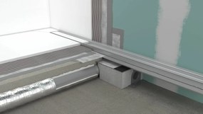Hansgrohe RainDrain Match, vrchní sada sprchového žlabu 700 s výškově stavitelným rámem, kartáčovaná nerezová ocel, HAN-56037800