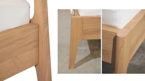 Designová postel Postelia ADRIA Buk jádrový 180x200cm - dřevěná postel z masivu o šíři 4 cm
