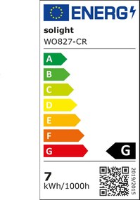Mereo, Mereo Led koupelnové osvětlení nad zrcadlo, stříbrné, 40 cm, 7 W, 455 lm, 4000 K, IP44, 230 V, MER-CN700G40