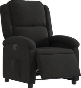 Elektrické polohovací křeslo černé textil 3204142