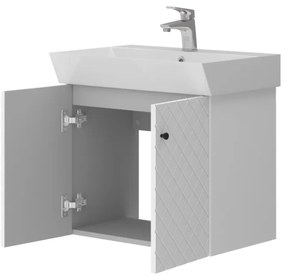 Kingsbath / Lavedo Tessera White 60 koupelnová skříňka s umyvadlem