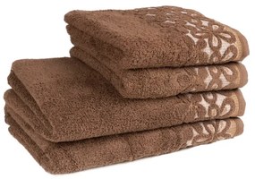 Tegatex Bavlněný ručník / osuška Bella - hnědá Velikost: 70*140 cm