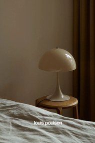 Louis Poulsen Stolní lampa Panthella 320 Opal Beige, béžová barva, plast