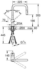 Grohe Minta - Páková dřezová baterie, chrom 32322002