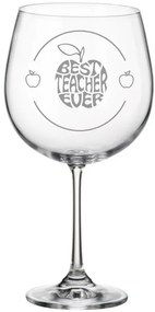 Dekorant Sklenička na víno pro učitelku BEST TEACHER