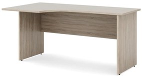 Ergonomický stůl Impress 160 x 90 cm, levý, dub sonoma
