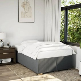 Rám postele bez matrací tmavě šedá 120x190 cm textil 3284458
