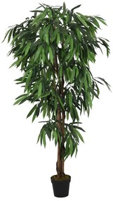 vidaXL Umělý mangovník 900 listů 180 cm zelený