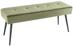 Bench Boutique 100cm olivově zelený samet/ 43321