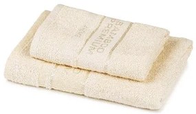 4home Koupelnový textil - Sada ručníku a osušky, krémová 222029