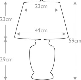 Keramická stolní lampa Elstead MORRIS S 59 cm 1×E27