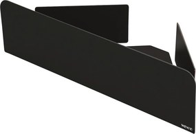Černá koupelnová polička bez vrtání/rohová Turbo-loc nerezová Lizan – Wenko