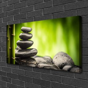 Obraz na plátně Bambus Kameny Umění 120x60 cm