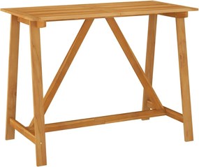 Zahradní barový stůl 140 x 70 x 104 cm masivní akáciové dřevo 312409
